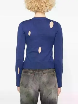 JW Anderson Cut-out Cardigan - Blue
