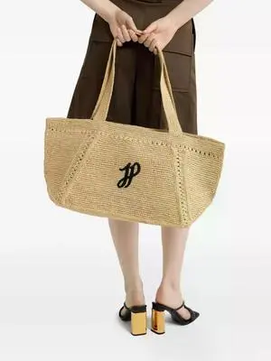 PATOU Jp Monogram Trapeze Tote Bag - Neutrals