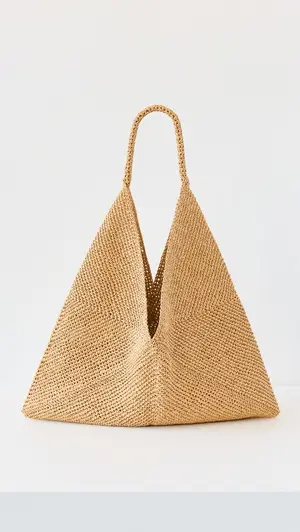 A.L.C. Sid Raffia Tote - Desert Palm