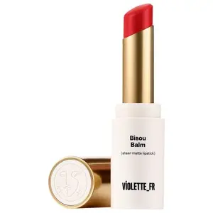VIOLETTE_FR Bisou Balm Sheer Matte Lipstick Bonbon Coquelicot