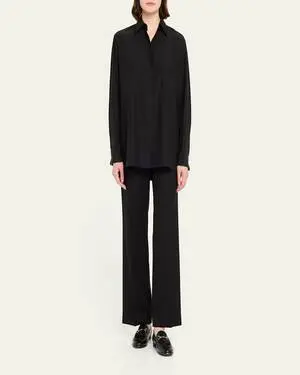 Gucci Jordaan Gg Embossed Leather Loafers