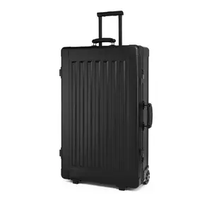STERLING PACIFIC Xl Checked Suitcase - Black