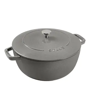 STAUB Enameled Cast Iron 5 Qt. Essential French Oven - Graphite Grey