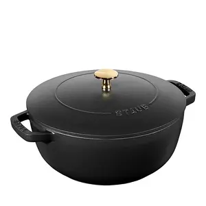 STAUB Enameled Cast Iron 5 Qt. Essential French Oven - Matte Black