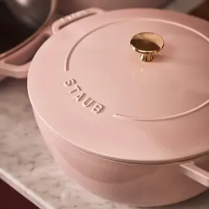 STAUB Enameled Cast Iron 5 Qt. Essential French Oven - Peony