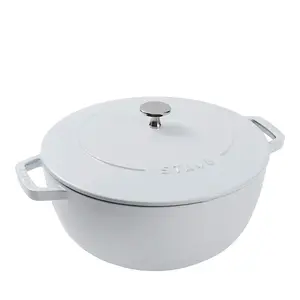STAUB Enameled Cast Iron 5 Qt. Essential French Oven - White