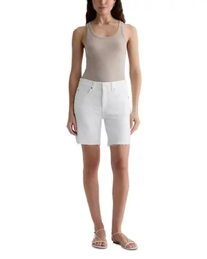 Ag The Ex-boyfriend Denim Shorts - White