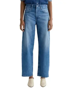 Ag High-rise Barrel Leg Jeans