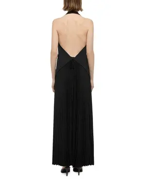 Helmut Lang Pleated High-low Dress