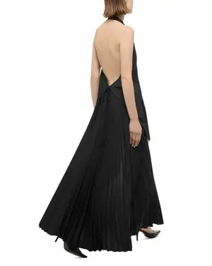 Helmut Lang Pleated High-low Dress