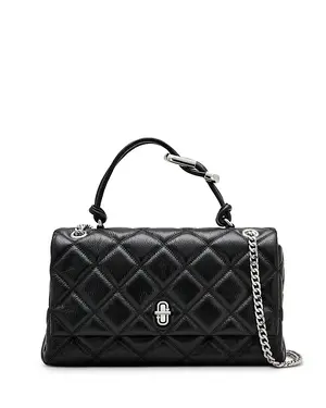Marc Jacobs Quilted Dual Convertible Shoulder Bag - Black