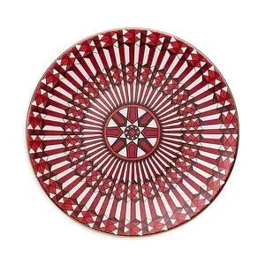 THE MARTHA, BY BACCARAT Arcadia Bread Plate - Red