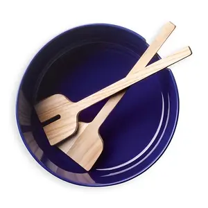 LSA Collective Salad Bowl With Servers - Blue