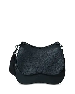 Callista Medium Saddle Bag - Black