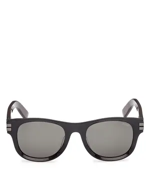 Zegna 54mm Round Frame Sunglasses By - Gray/smoke