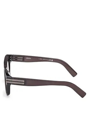 Zegna 54mm Round Frame Sunglasses By - Gray/smoke
