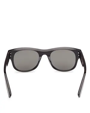 Zegna 54mm Round Frame Sunglasses By - Gray/smoke