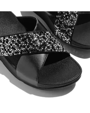 Fitflop Lulu Embellished Sandals - All Black