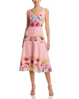 Elie Tahari The Lex Floral Print Dress - Diamond Floral Print
