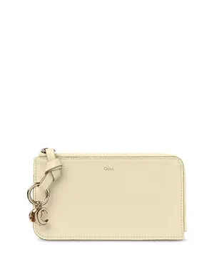 Chloé Alphabet Small Leather Zip Wallet - Quiet Yellow