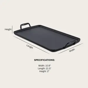 ALL-CLAD Enameled Cast Iron Plancha, 11 X 19