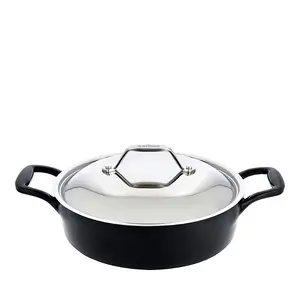 ALL-CLAD Enameled Cast Iron 4 Qt. Braiser With Lid - Black