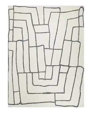 EXQUISITE RUGS Tangiers 6843 Area Rug, 8' X 10 - Ivory/black