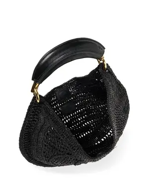 Chloé Raffia Hobo Bag - Black