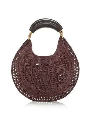 Chloé Raffia Hobo Bag - Kohl Brown