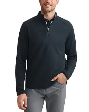 RHONE Founders Quarter-zip Golf Sweater - Black/tida