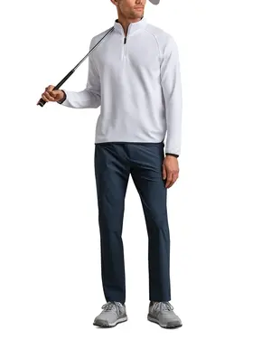 RHONE Founders Quarter-zip Golf Sweater - Bright White
