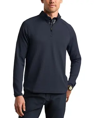 RHONE Founders Quarter-zip Golf Sweater - True Navy