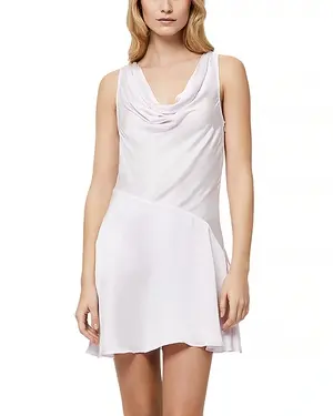 French Connection Oona Asymmetric Mini Dress - Sweet Pink