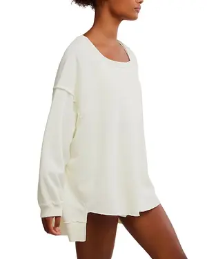 Free People One To Beat Sweatshirt - Ivory