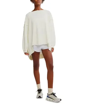Free People One To Beat Sweatshirt - Ivory