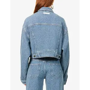 DAILY PAPER Relaxed-fit Cropped Denim Jacket
