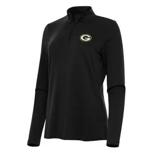 ANTIGUA Green Bay Packers Reprocess Quarter-zip Top