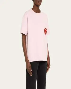 BODE Beaded Crest Pocket T-shirt