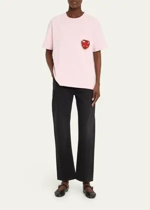 BODE Beaded Crest Pocket T-shirt