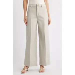 Spanx Super Smooth Stretch Twill Wide Leg Pant - Bone