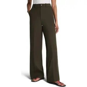Spanx Super Smooth Stretch Twill Wide Leg Pant - Moss Shadow