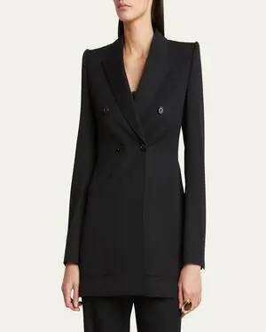 Chloé Double-breasted Tailored Jacket With Patch Pockets