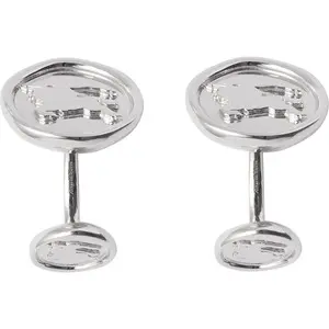 Burberry Ekd Stamp Cufflinks - Silver