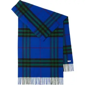 Burberry Wide Check Cashmere Scarf Knight/ivy