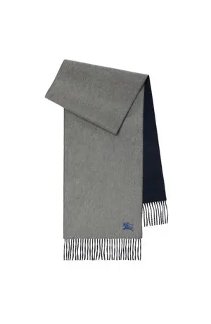 Burberry Reversible Cashmere Scarf - Grey/navy