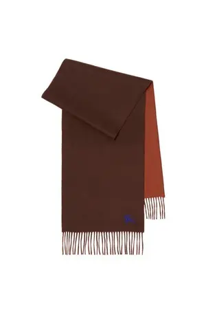 Burberry Reversible Cashmere Scarf - Treacle/brick