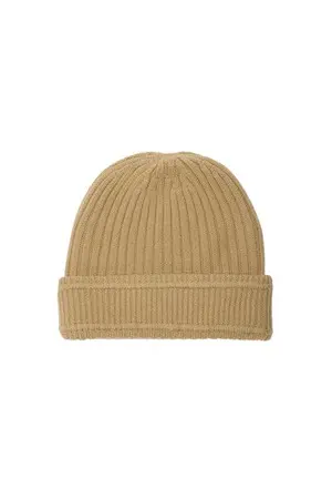Burberry Logo Wool Beanie - Sand