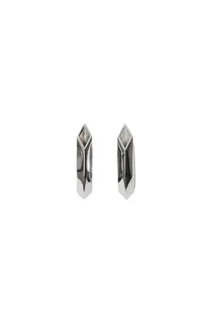 BURBERRY Hollow Spike Hoop Earrings