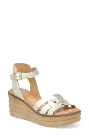 Miz Mooz Ozzie Platform Wedge Sandal - Champagne
