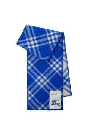 Burberry Check Wool Scarf - Knight